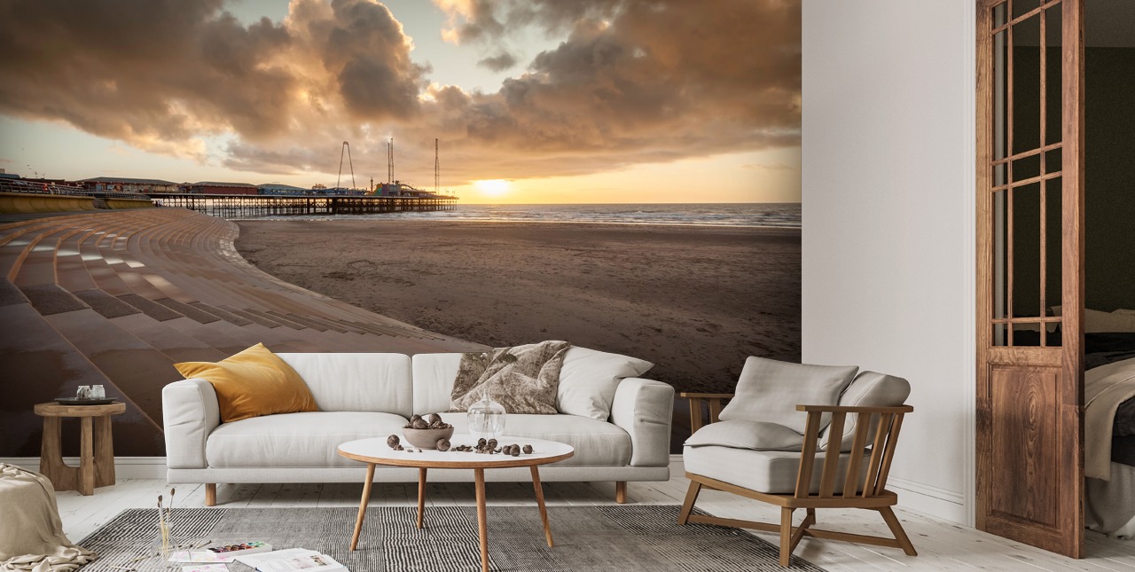 Blackpool Steps Wallpaper | Wallsauce UK
