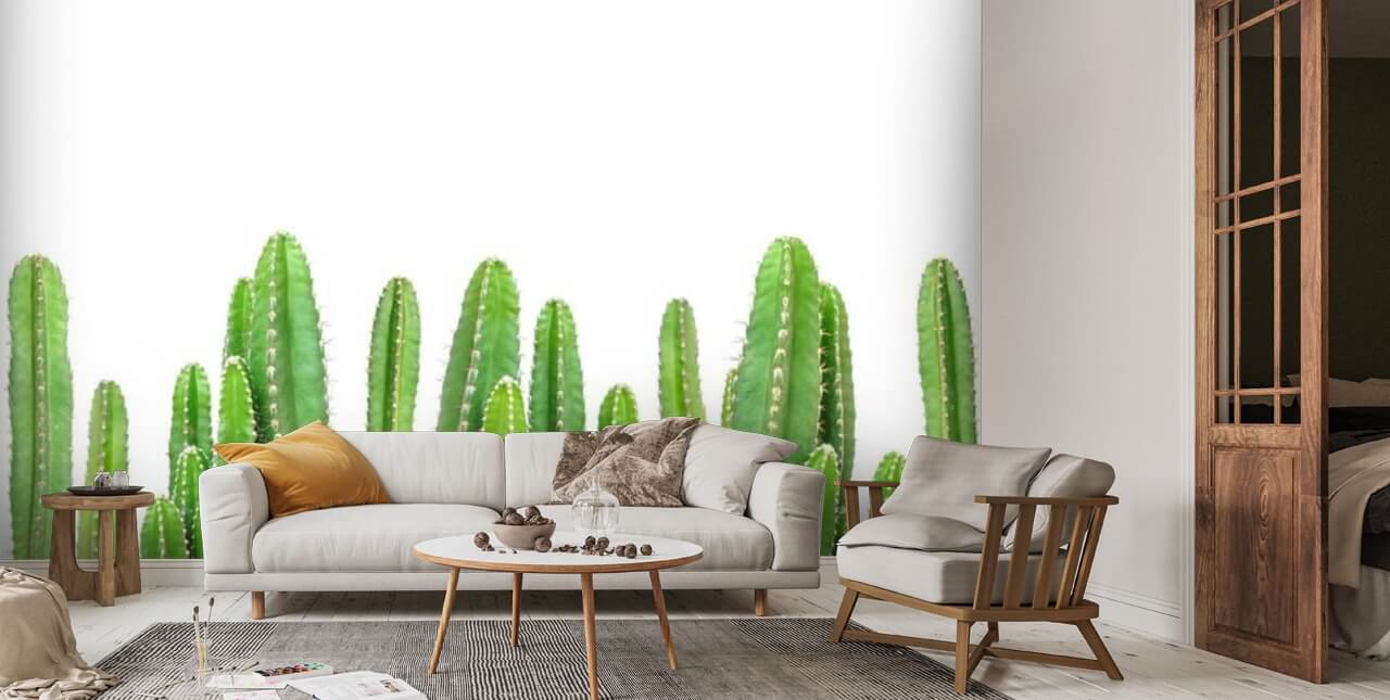 Growing Cacti Wall Mural | Wallsauce US