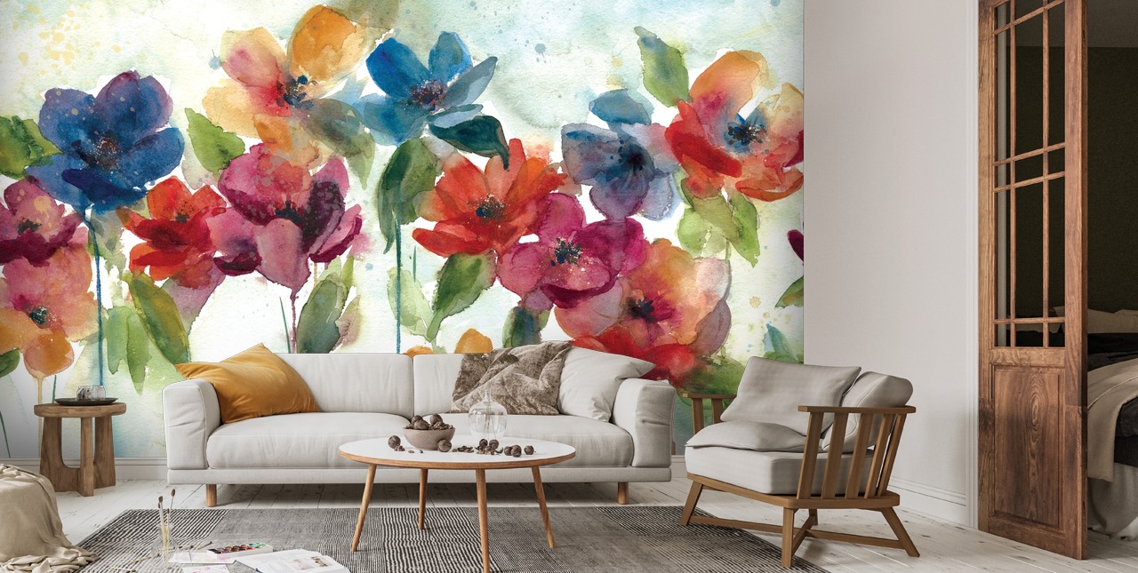 Flower Dance Wall Mural | Wallsauce US
