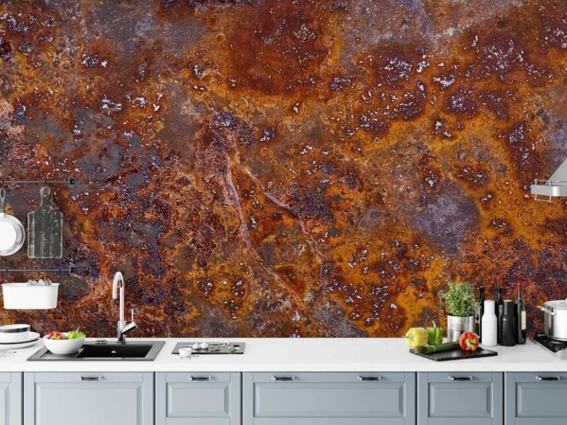 Metal & Rust Effect Wallpaper | Wallsauce UK