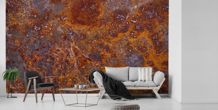 Metal & Rust Effect Wallpaper | Wallsauce US