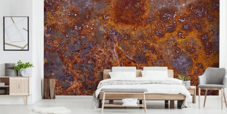 Metal & Rust Effect Wallpaper | Wallsauce UK