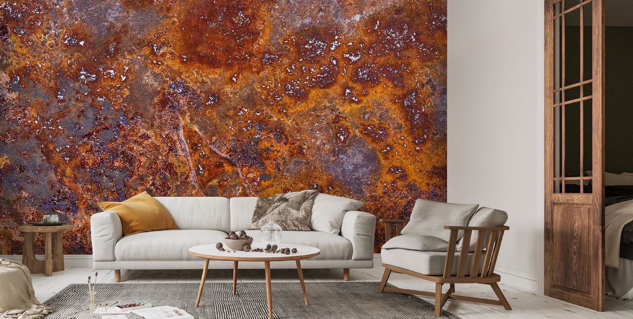 Rust Wallpaper Mural | Wallsauce UK