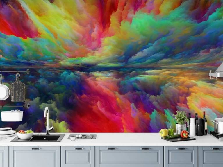 Multicoloured Wallpaper Murals | Wallsauce UK