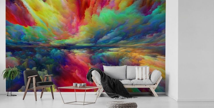 Multicoloured Wallpaper Murals | Wallsauce US