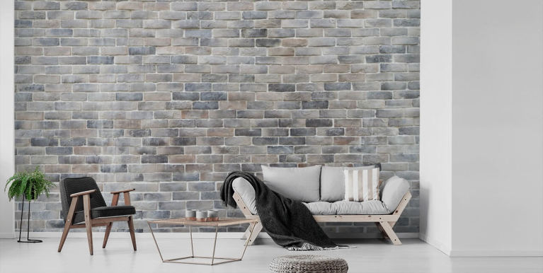 Gray Brick Wall Interior