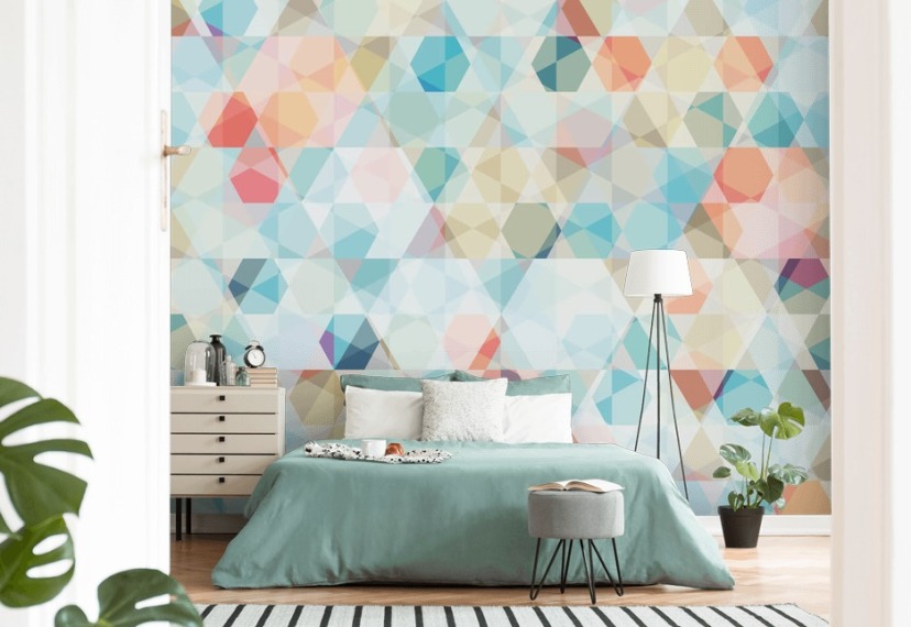 Geometric Wallpaper & Wall Murals | Wallsauce UK