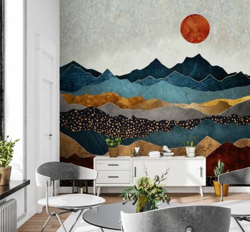 Abstract behang en abstracte muurschilderingen | Wallsauce NL