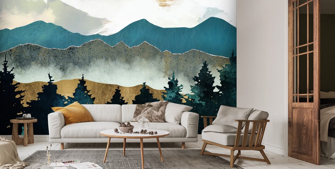 Forest Mist Wall Mural by SpaceFrog Designs | Wallsauce US