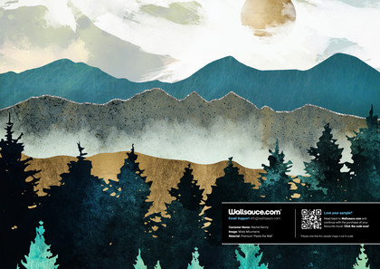 Forest Mist Wall Mural by SpaceFrog Designs | Wallsauce US