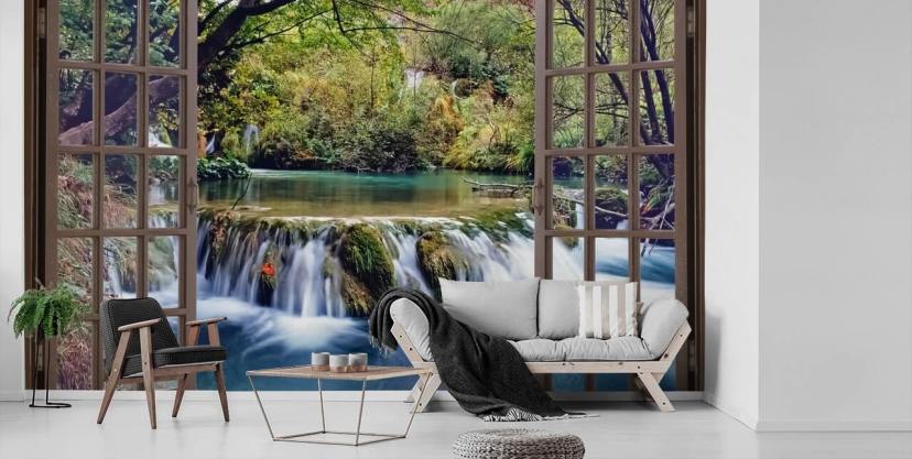 Wallpaper Murals Window Scenes Wall Murals Windows, Window Wallpaper