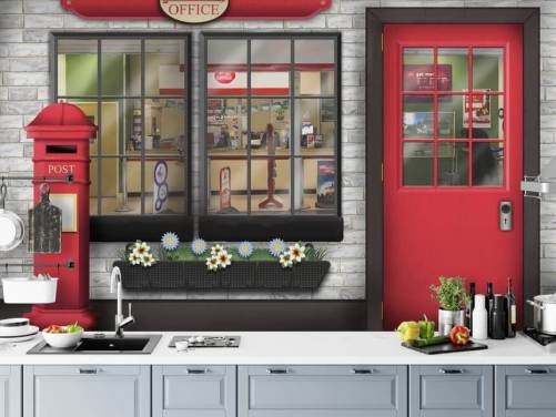 Facade Wallpaper & Wall Murals | Wallsauce UK