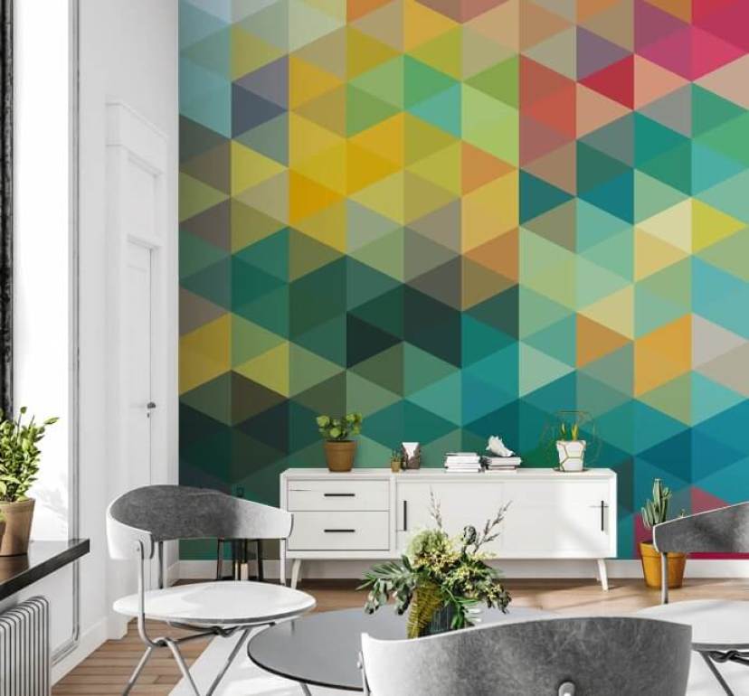 Geometric Wallpaper & Wall Murals | Wallsauce UK