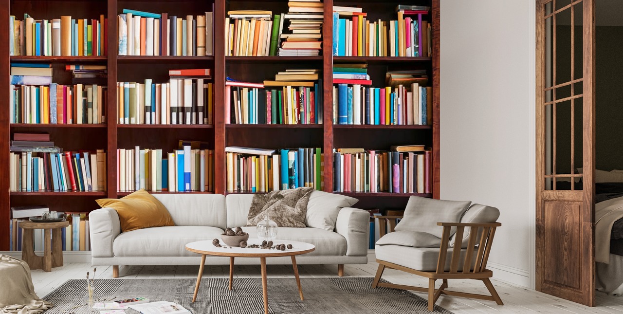 Bookcase Wallpaper | Wallsauce US