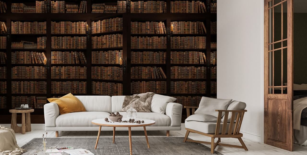 Secret Bookcase Door Wallpaper | Wallsauce AU