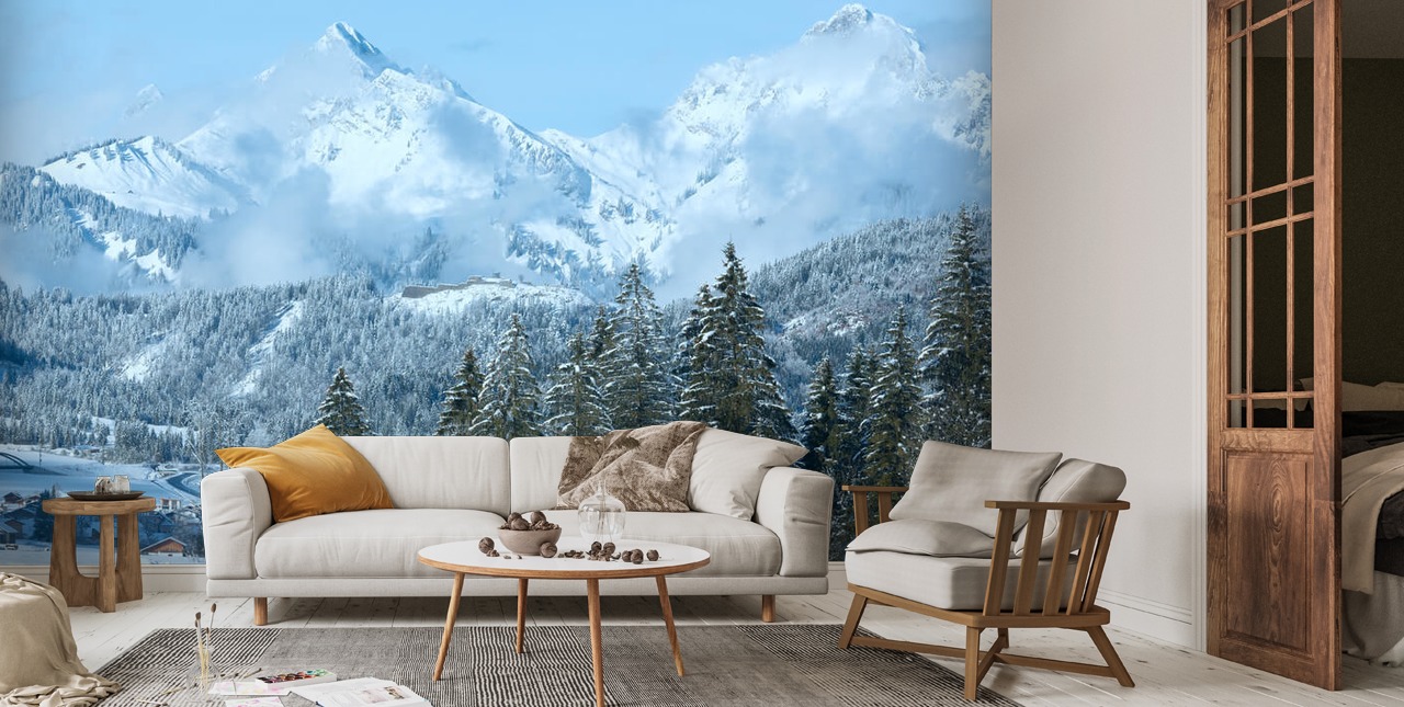Tirol Winterberglandschap Behang | Wallsauce NL