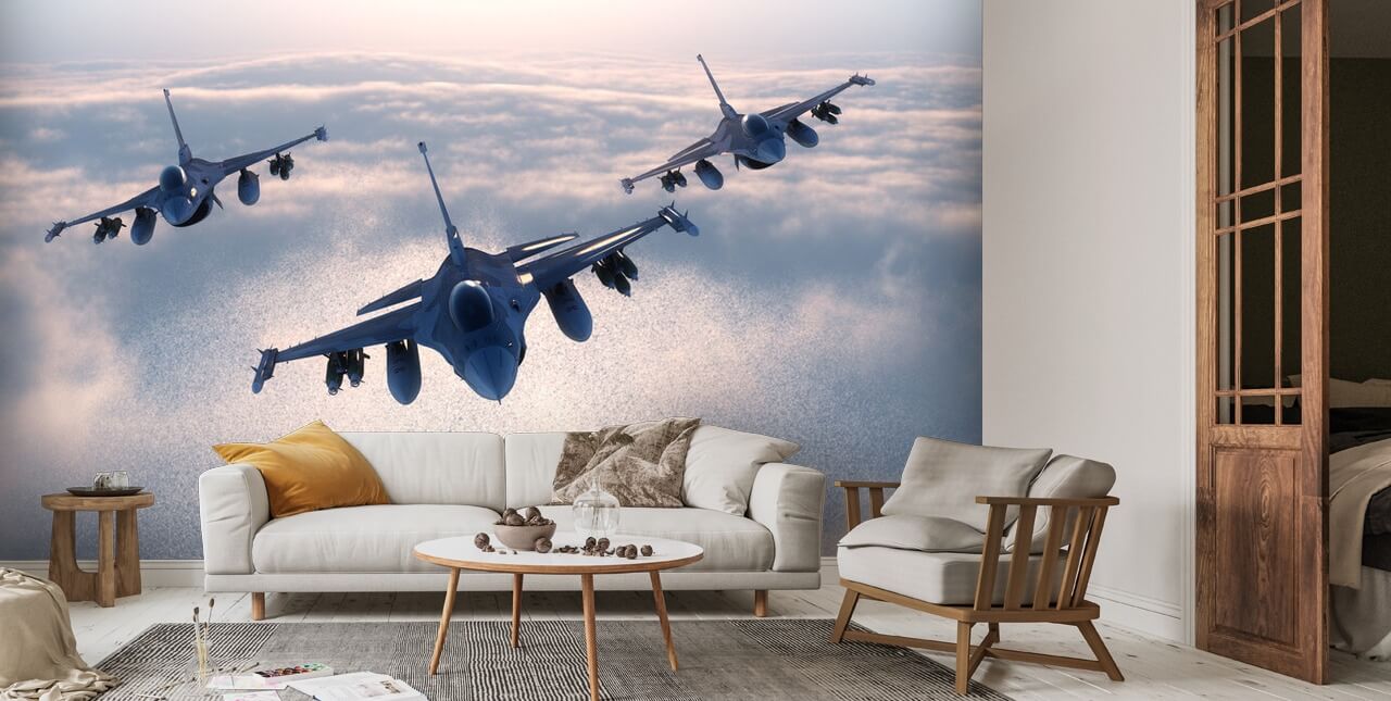 Fighter Jets Wall Mural | Wallsauce UK