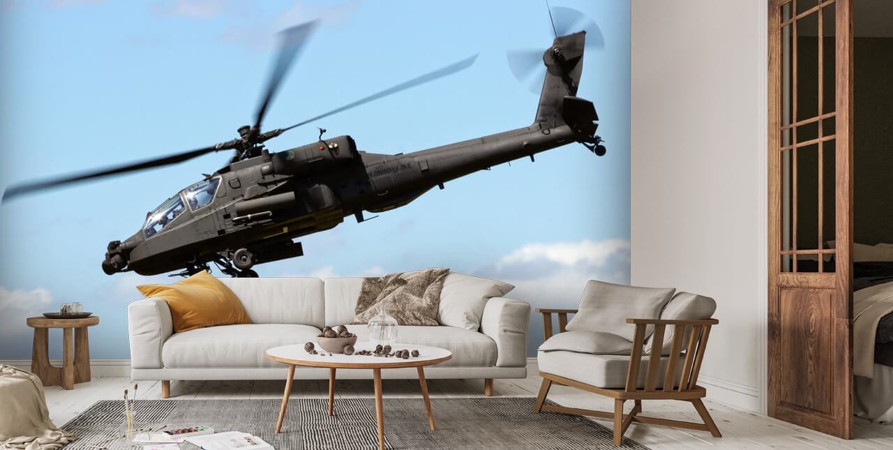 Apache Helicopter Wallpaper Mural | Wallsauce AU