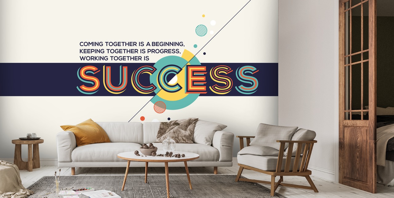 Success Wallpaper Mural | Wallsauce US