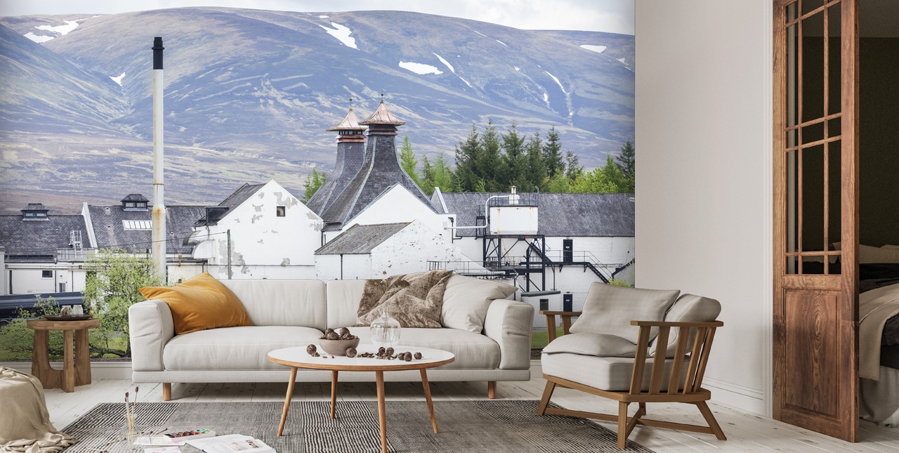 Dalwhinni Distillery, Scotland Wall Mural | Wallsauce EU