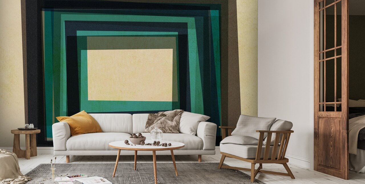 Layered Design 2a Wall Mural | Wallsauce UK