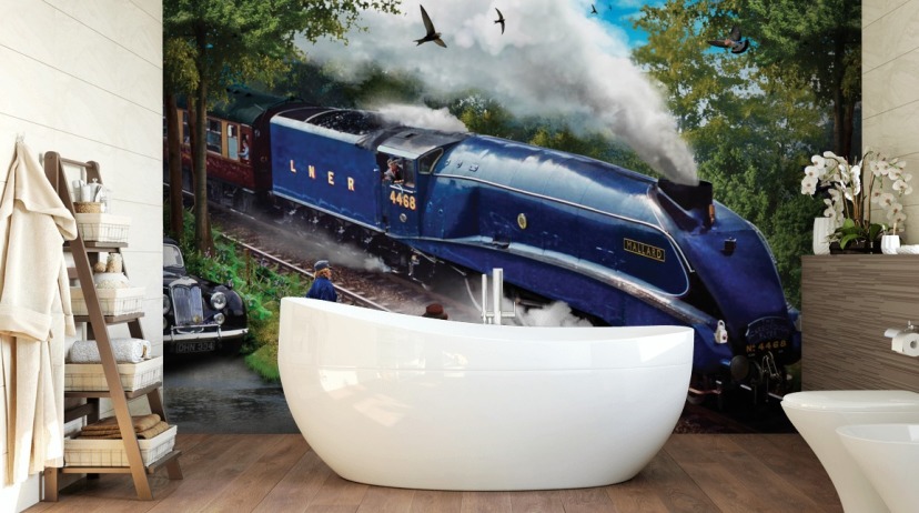 Train Wallpaper & Steam Train Wall Murals | Wallsauce UK