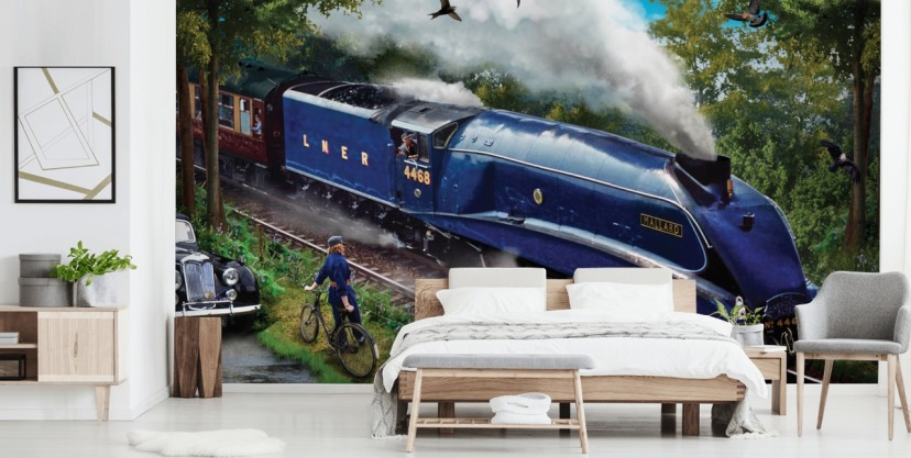 Train Wallpaper & Steam Train Wall Murals | Wallsauce UK
