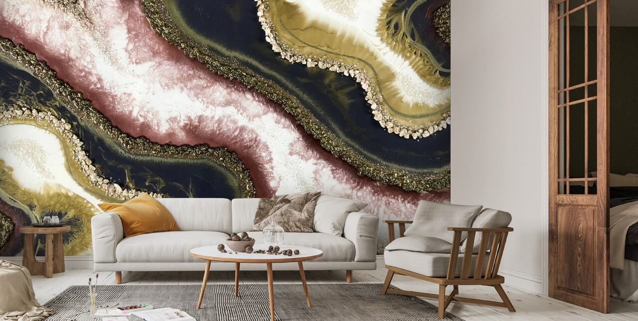 Full Geode Wall Mural by GCC Artworks | Wallsauce UK