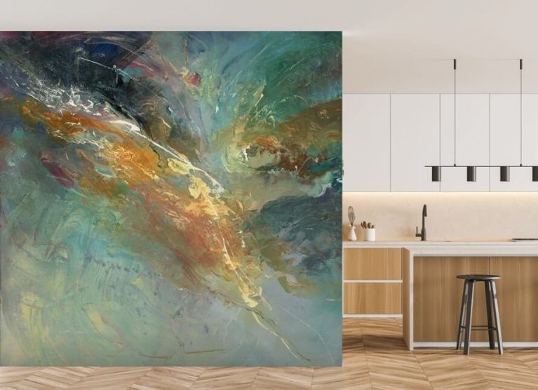 Abstract behang en abstracte muurschilderingen | Wallsauce NL
