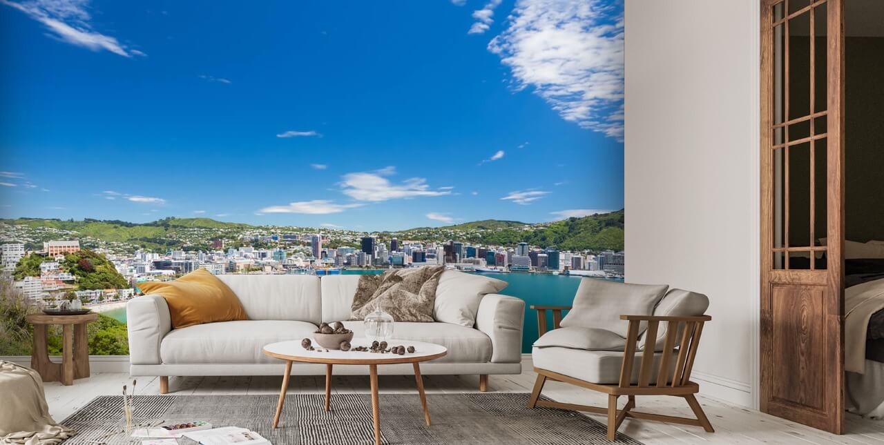 Bay of Wellington Wallpaper Mural | Wallsauce NZ