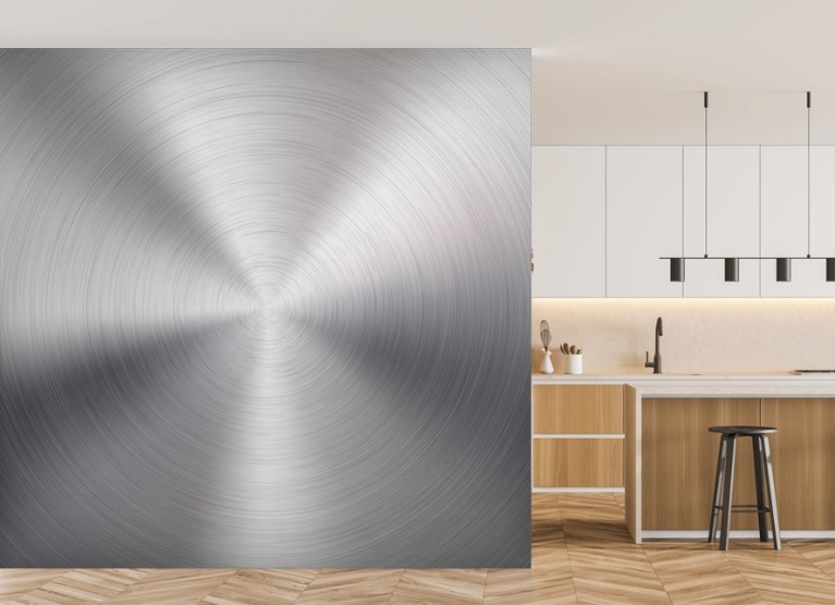 Circular Brushed Steel