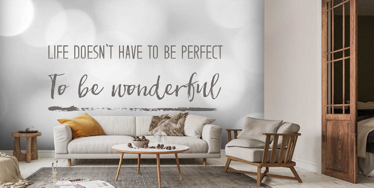 Life Quotation Mural | Wallsauce US