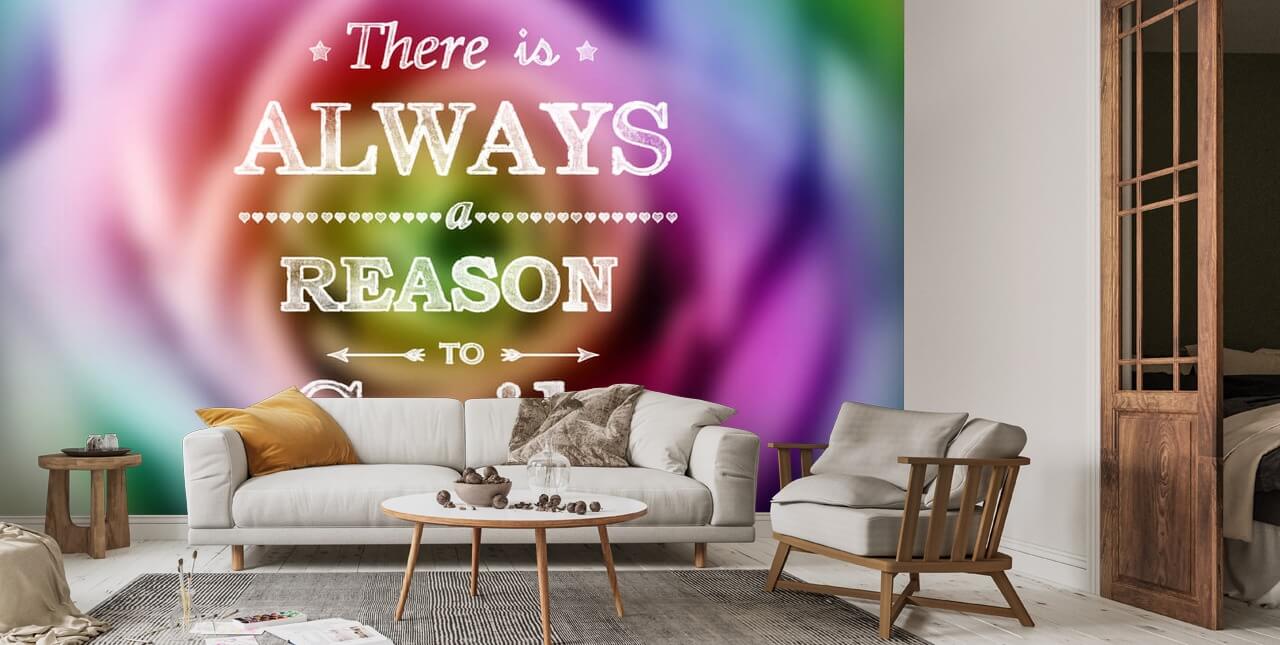 Smile Message Wallpaper | Wallsauce UK