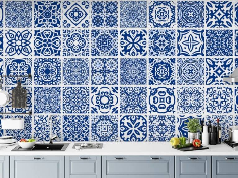 Tile Wallpaper - Tile Effect Wall Murals | Wallsauce UK