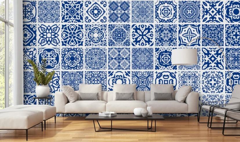 Tile Wallpaper - Tile Effect Wall Murals | Wallsauce UK