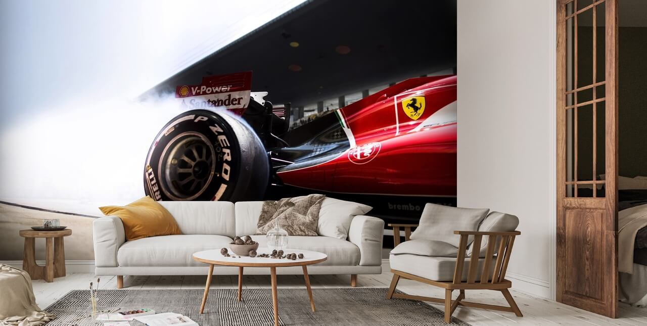 Ferrari F1 Wall Mural | Wallsauce UK