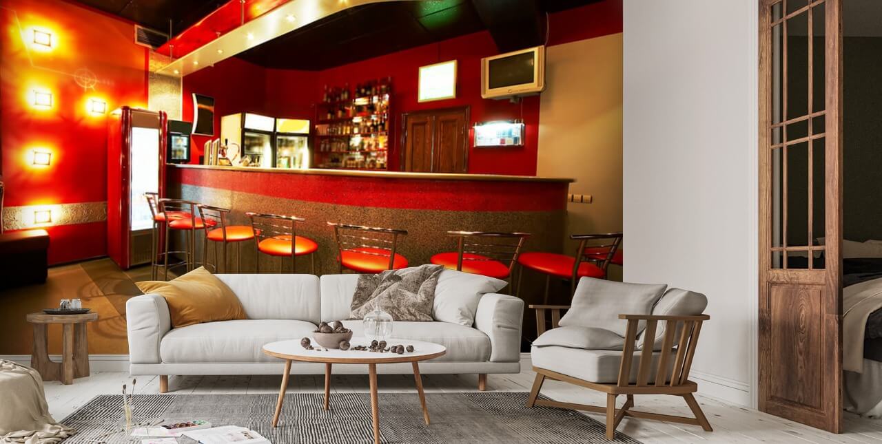 Modern and beautiful bar in a night club | Wallsauce UK