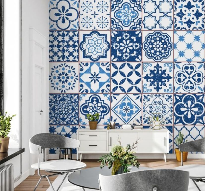 Tile Wallpaper - Tile Effect Wall Murals | Wallsauce UK