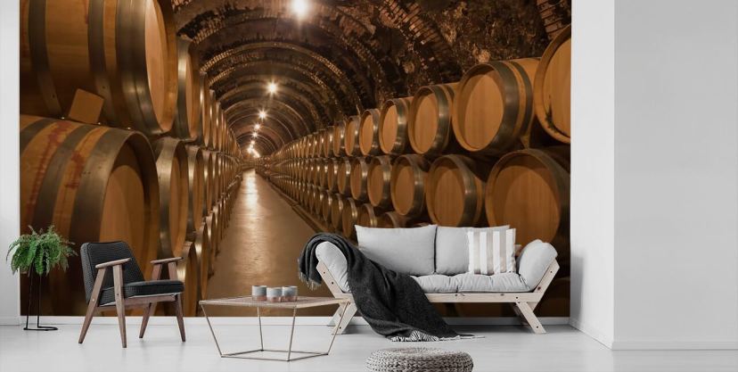 Wine Wallpaper & Wine Cellar Wall Murals | Wallsauce UK