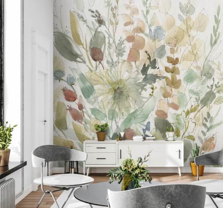 Floral Wallpaper & Flower Wall Murals | Wallsauce UK