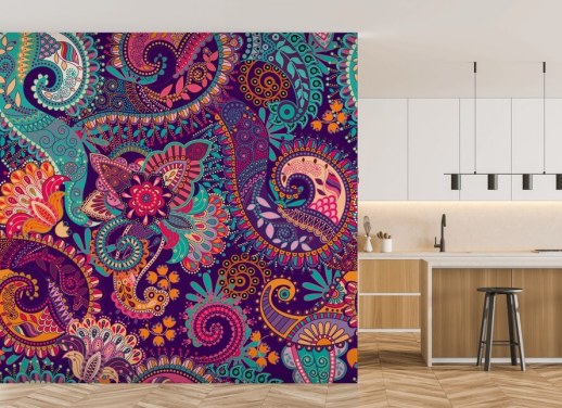 Paisley Wallpaper & Paisley Wall Murals | Wallsauce US