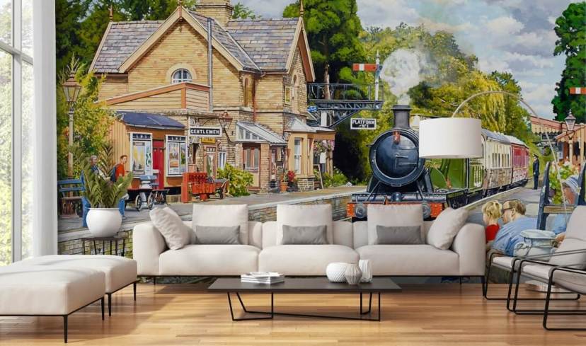 Train Wallpaper & Steam Train Wall Murals | Wallsauce UK