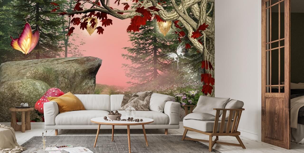 Fortryllende natur Pathway Bakgrunn | Wallsauce NO