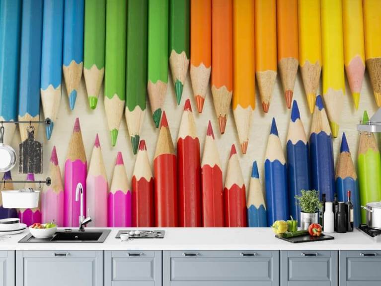 Multicoloured Wallpaper Murals | Wallsauce UK