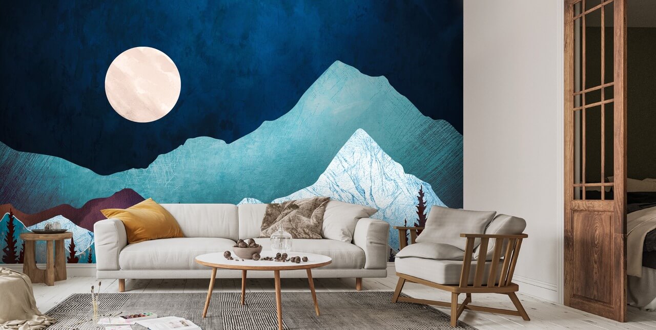 Moon Bay Wall Mural by SpaceFrog Designs | Wallsauce UK