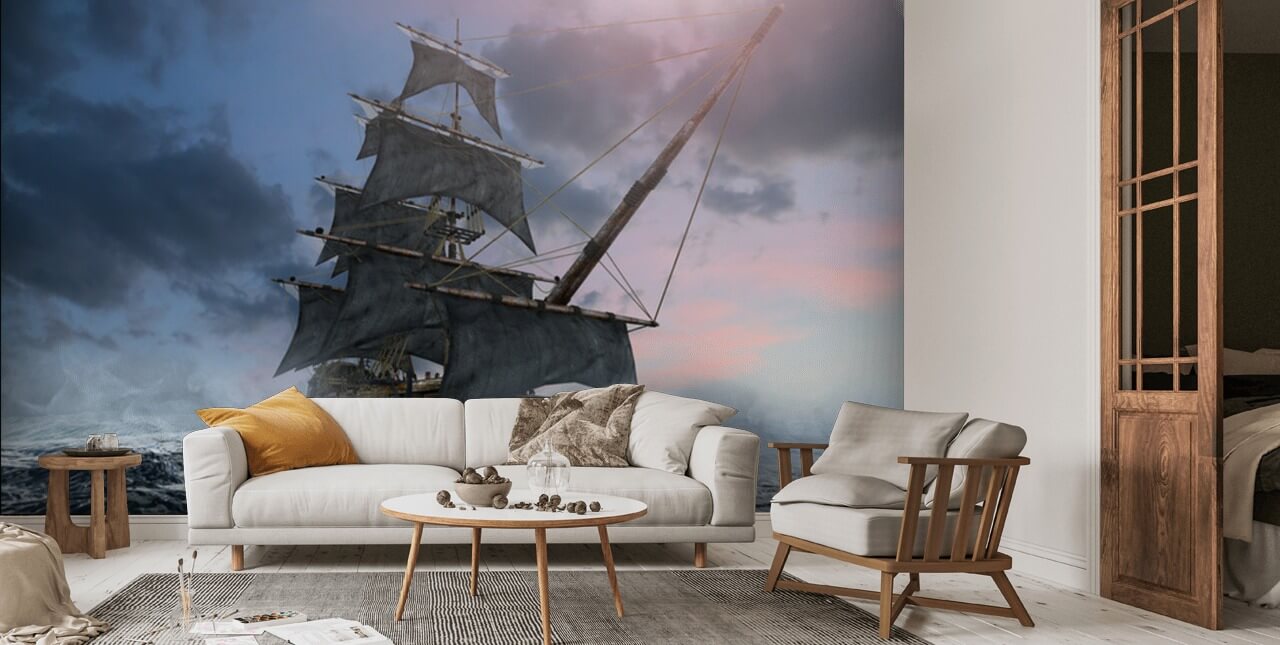 Sailing the Seas Wall Mural | Wallsauce UK