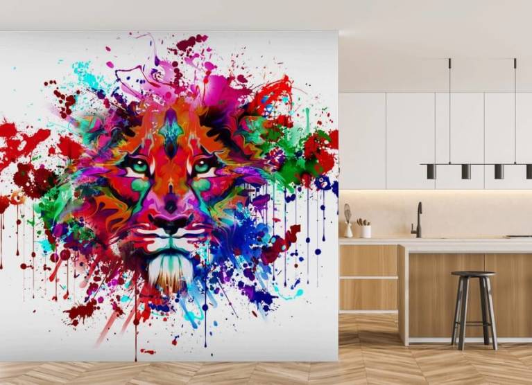 Papel pintado y murales de león | Wallsauce ES