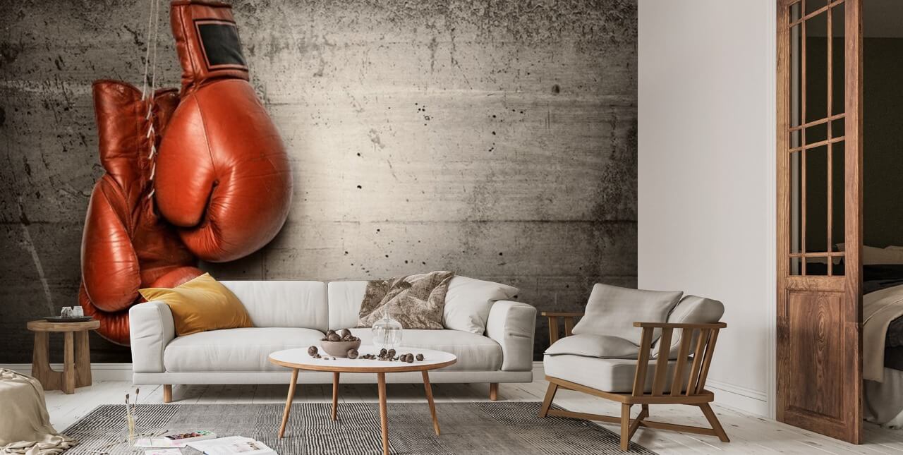 Boxing Gloves Wallpaper Mural | Wallsauce US
