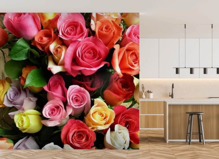Rose Wallpaper & Wall Murals | Wallsauce UK