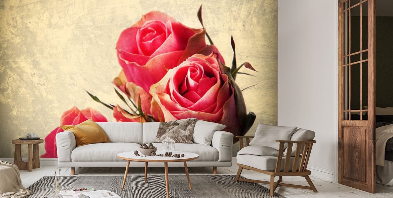 Mural de pared Rosas vintage | Wallsauce ES